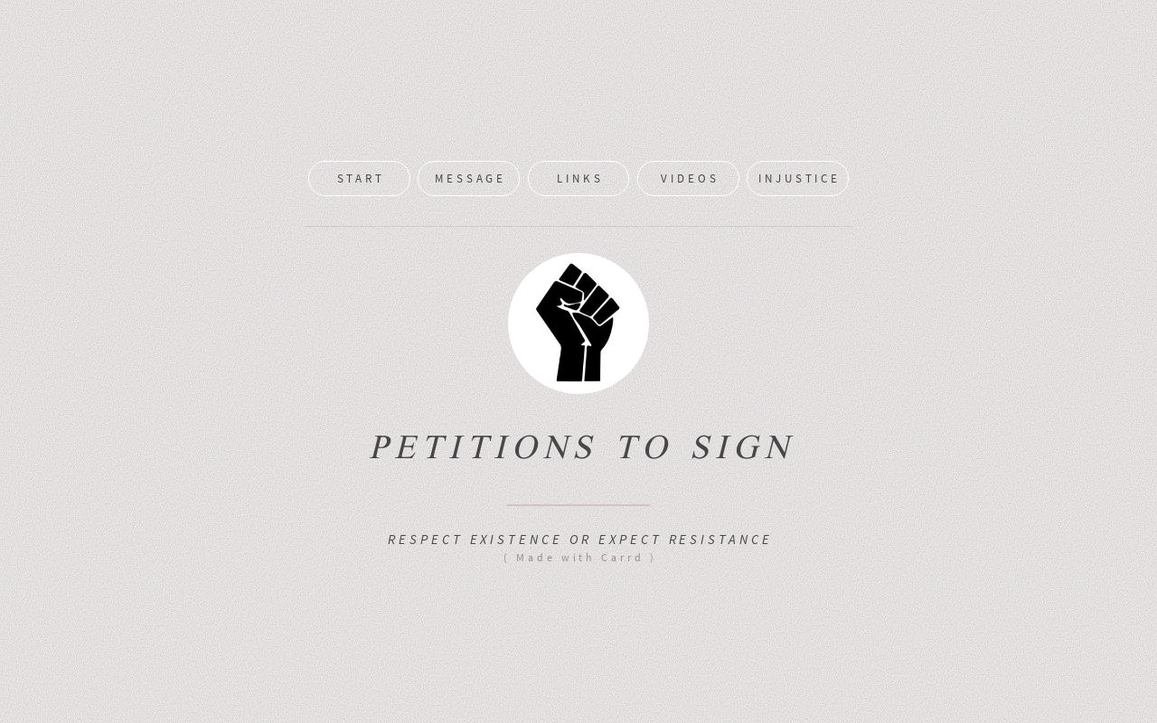 petitions to sign
